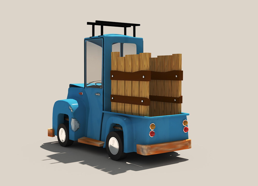 ArtStation - 3d stylized car | Game Assets