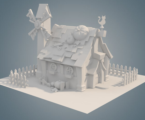 ArtStation - stylized house cartoon 3d | Game Assets