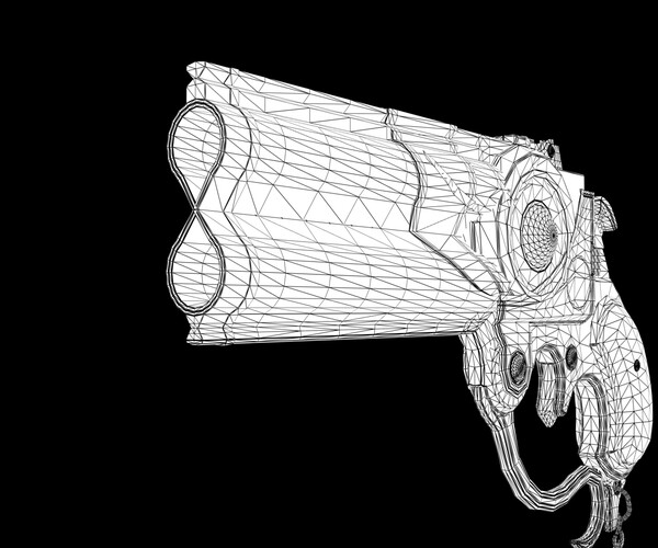 ArtStation - Bayonetta Gun lowpoly model | Game Assets