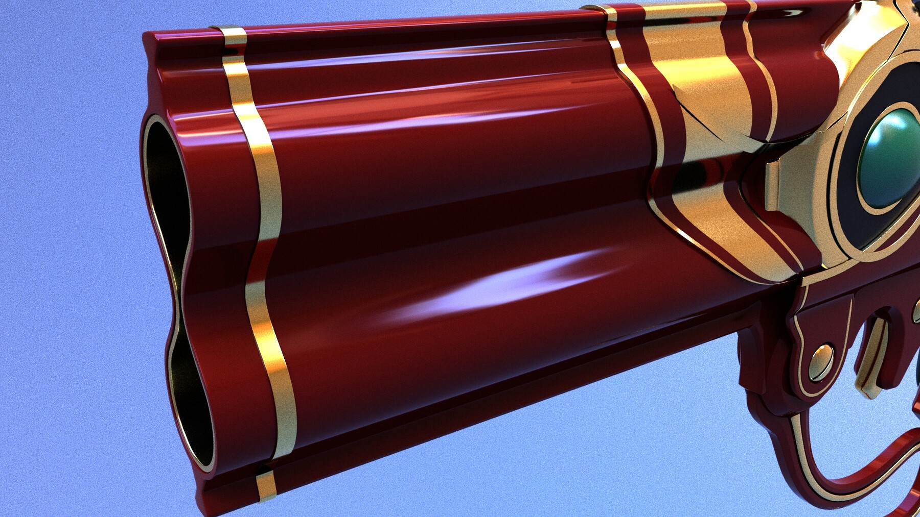 ArtStation - Bayonetta Gun lowpoly model | Game Assets