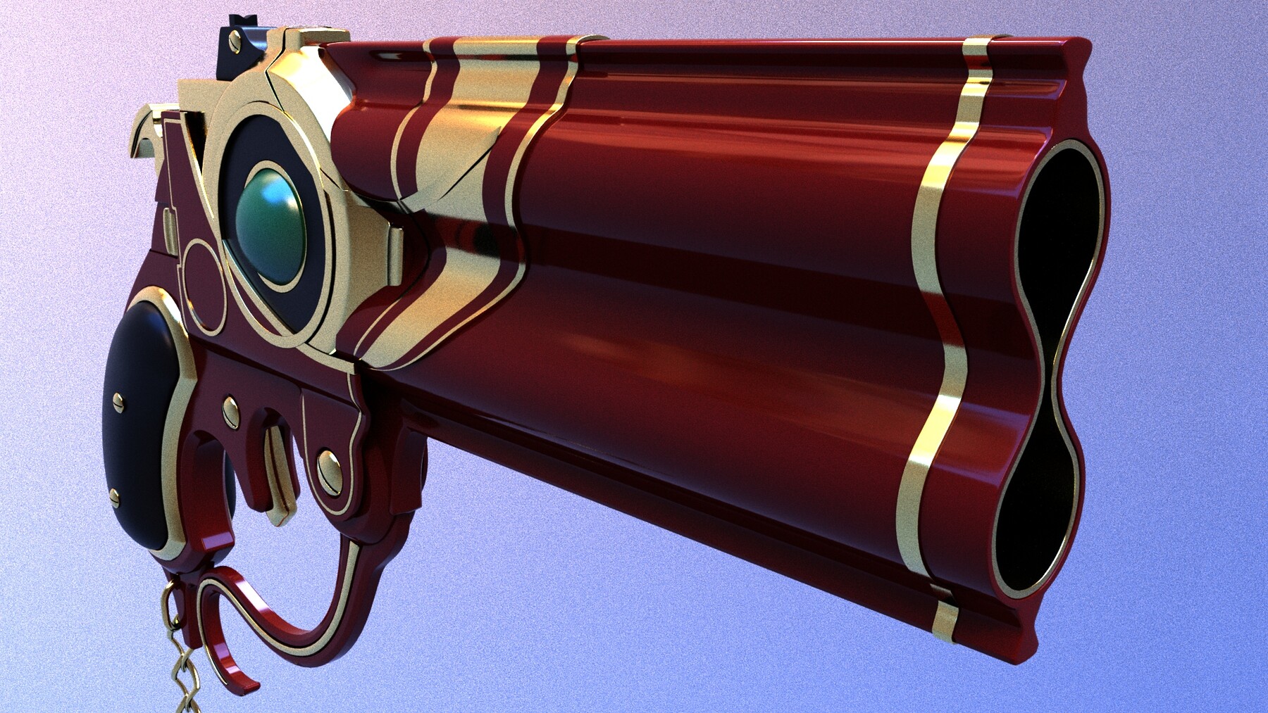 ArtStation - Bayonetta Gun lowpoly model | Game Assets