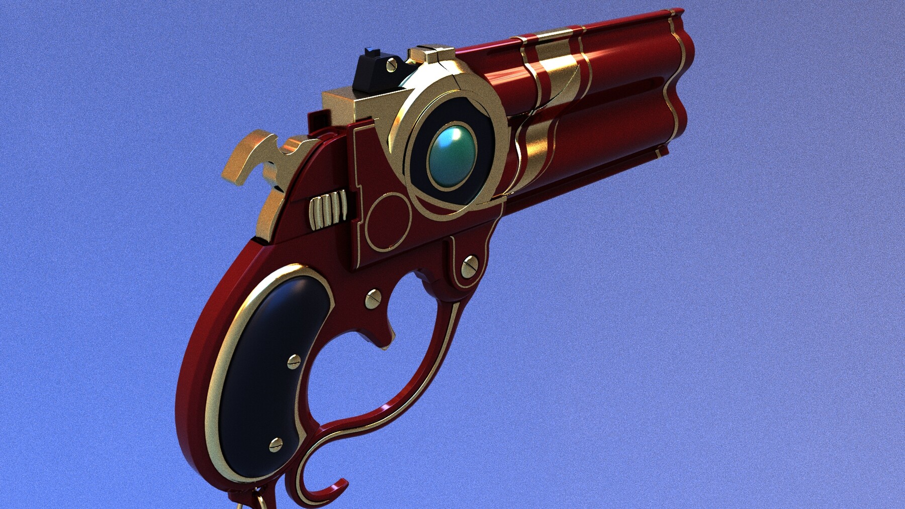 ArtStation - Bayonetta Gun lowpoly model | Game Assets