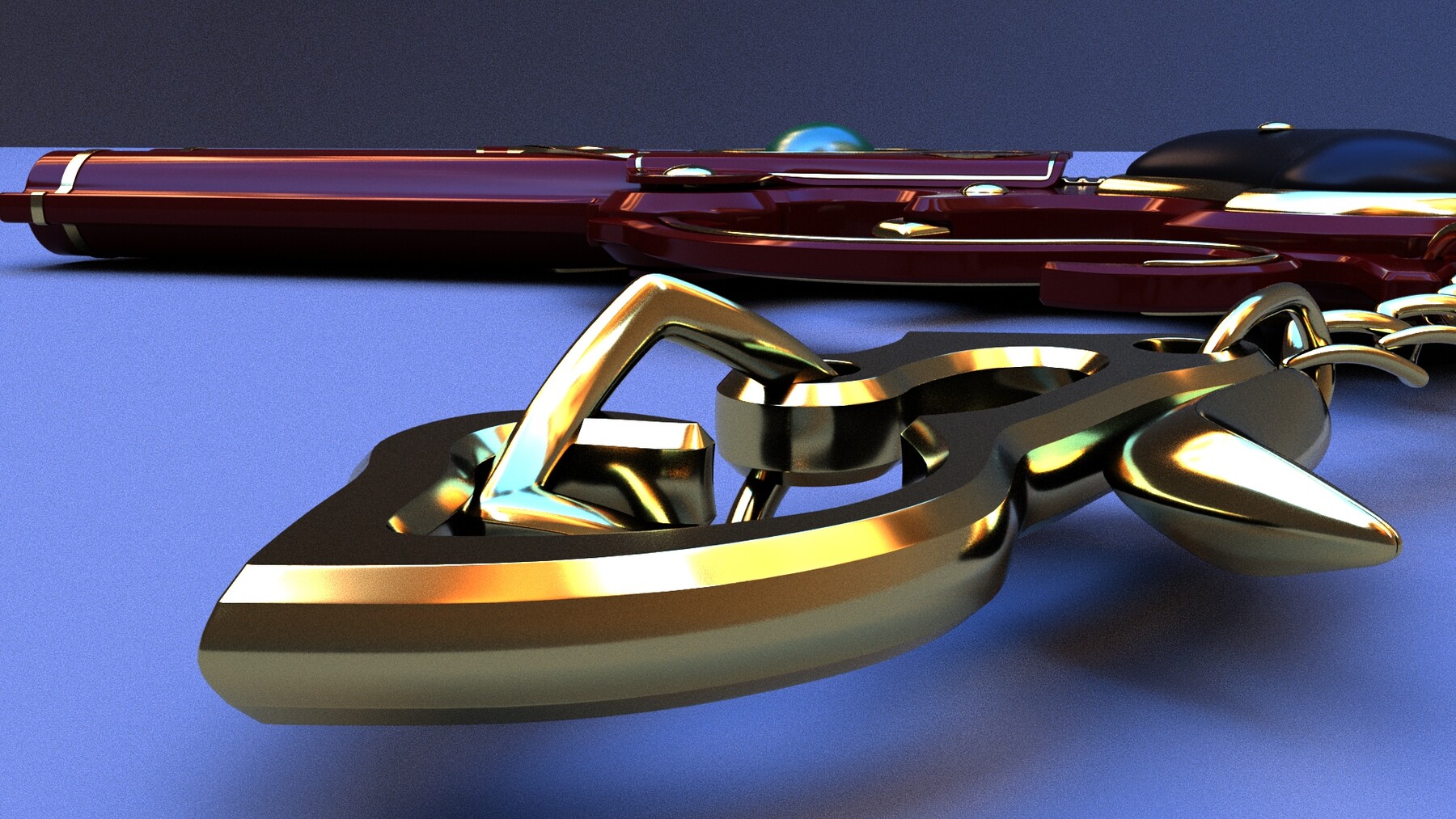 ArtStation - Bayonetta Gun lowpoly model | Game Assets