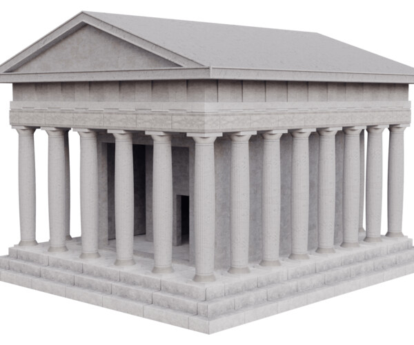 ArtStation - Greek Temple 3D model | Resources
