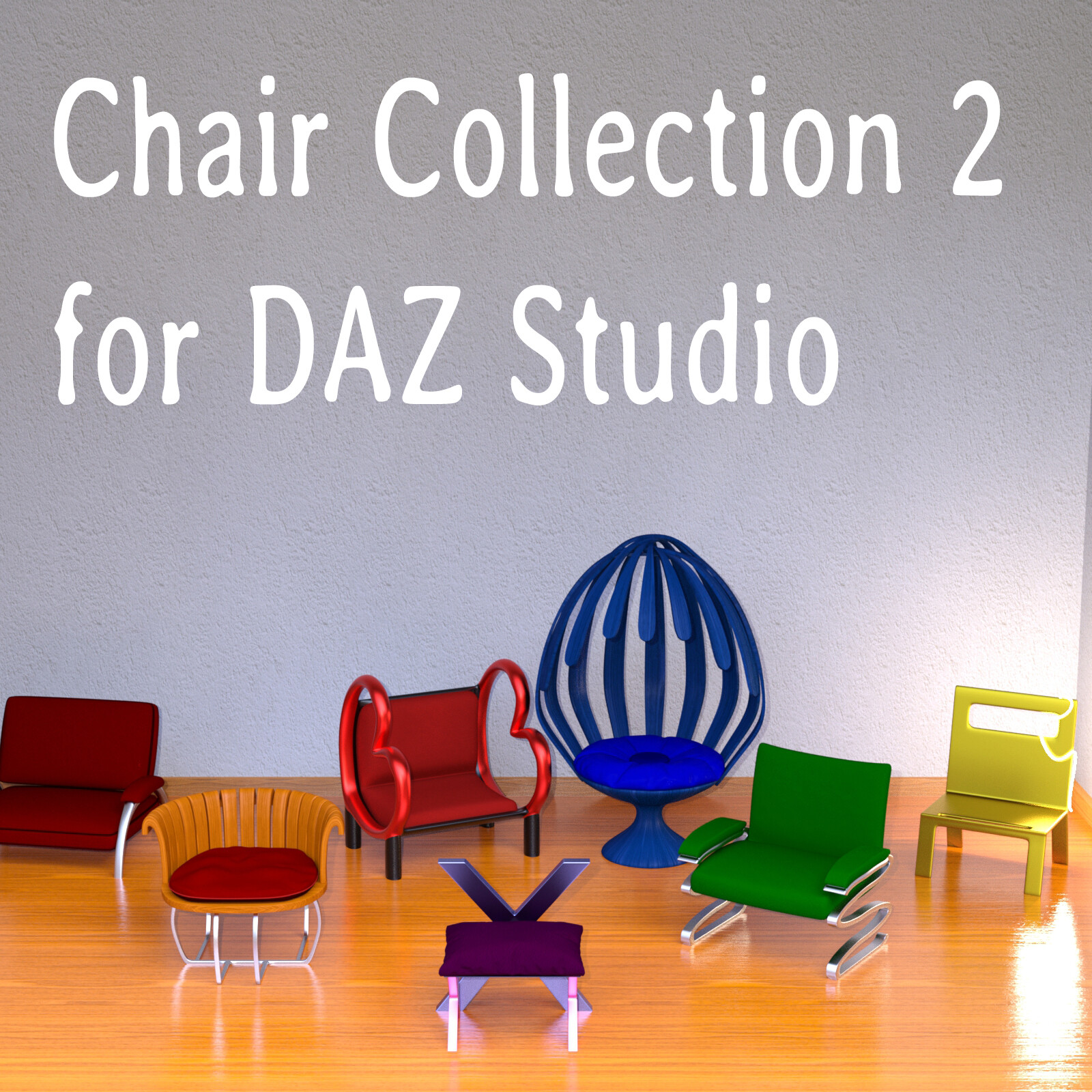 ArtStation - Chair Collection 2 for DAZ Studio | Resources