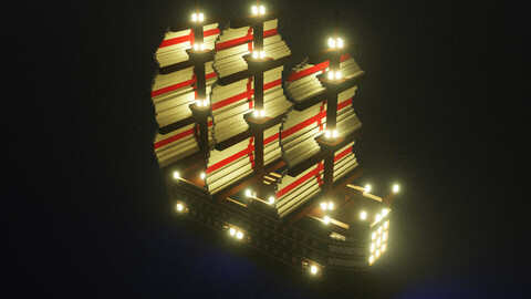 ArtStation - voxel ship | Game Assets