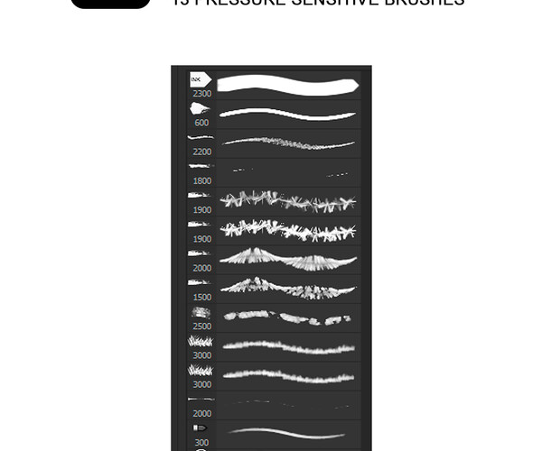 ArtStation - 13 Abr ink style texturing and drawing Photoshop brushes ...