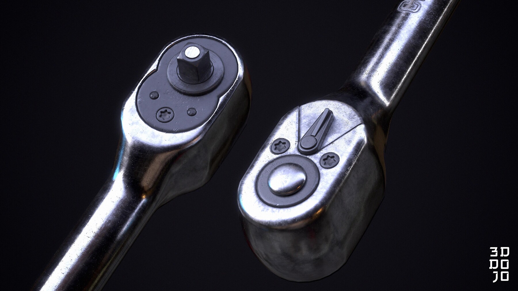 ArtStation - Socket Wrench - PBR Game Ready - Low-poly 3D model | Game Assets