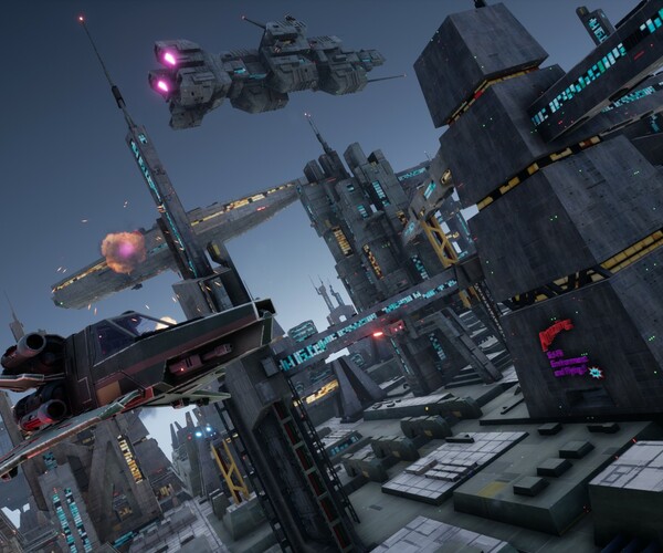 ArtStation - Amazing Sci-Fi Environment and Flying UE4 | Resources