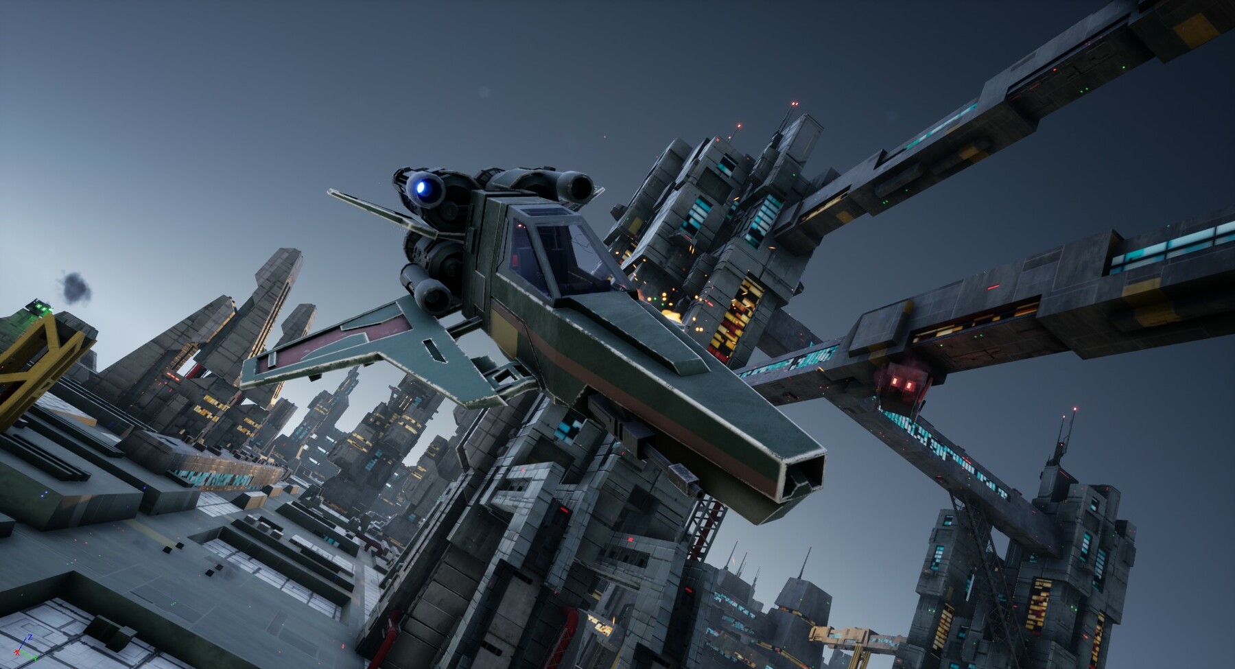 ArtStation - Amazing Sci-Fi Environment and Flying UE4 | Game Assets