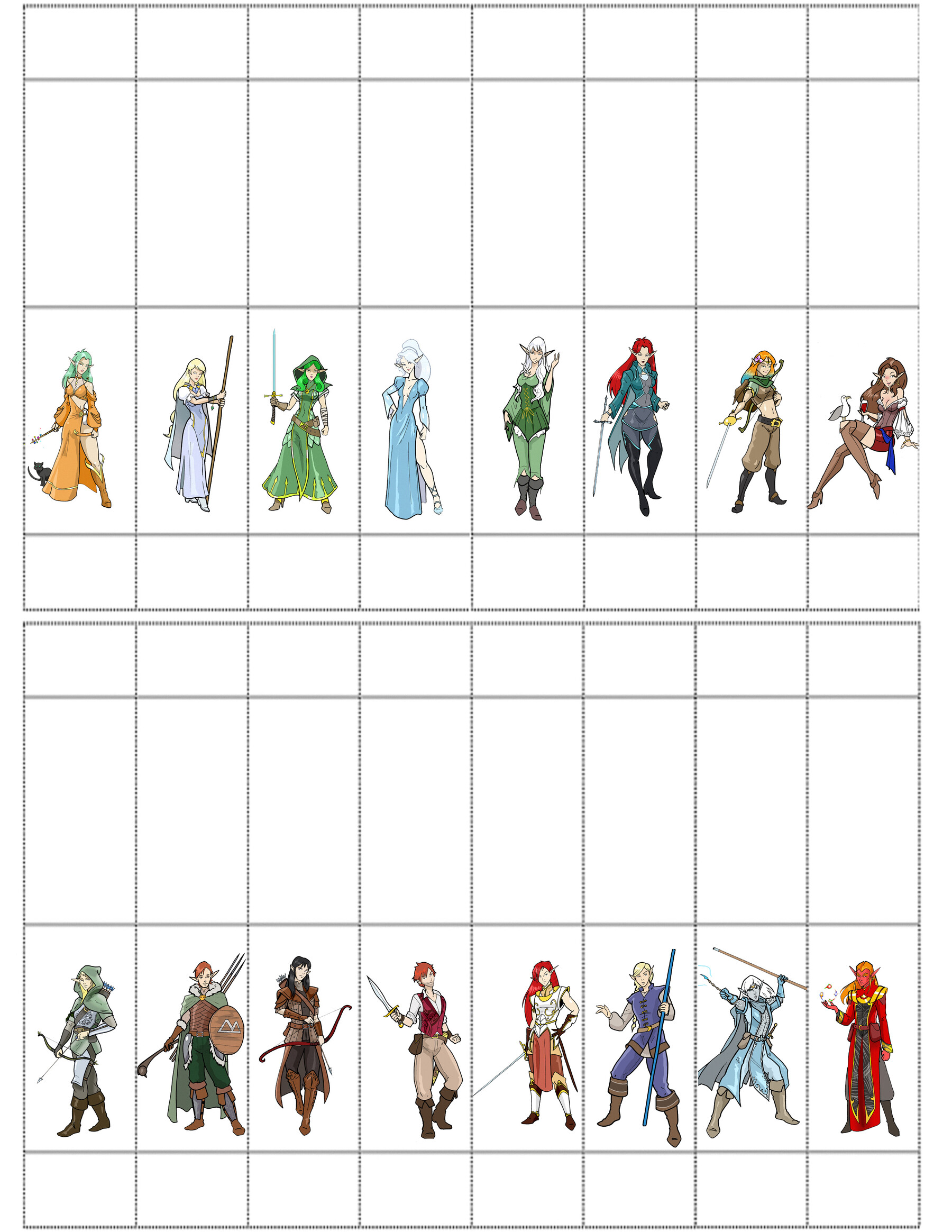 ArtStation - Elf Minis 2 | Game Assets