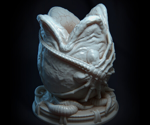 ArtStation - Alien Egg - 3D Printable Model | Resources