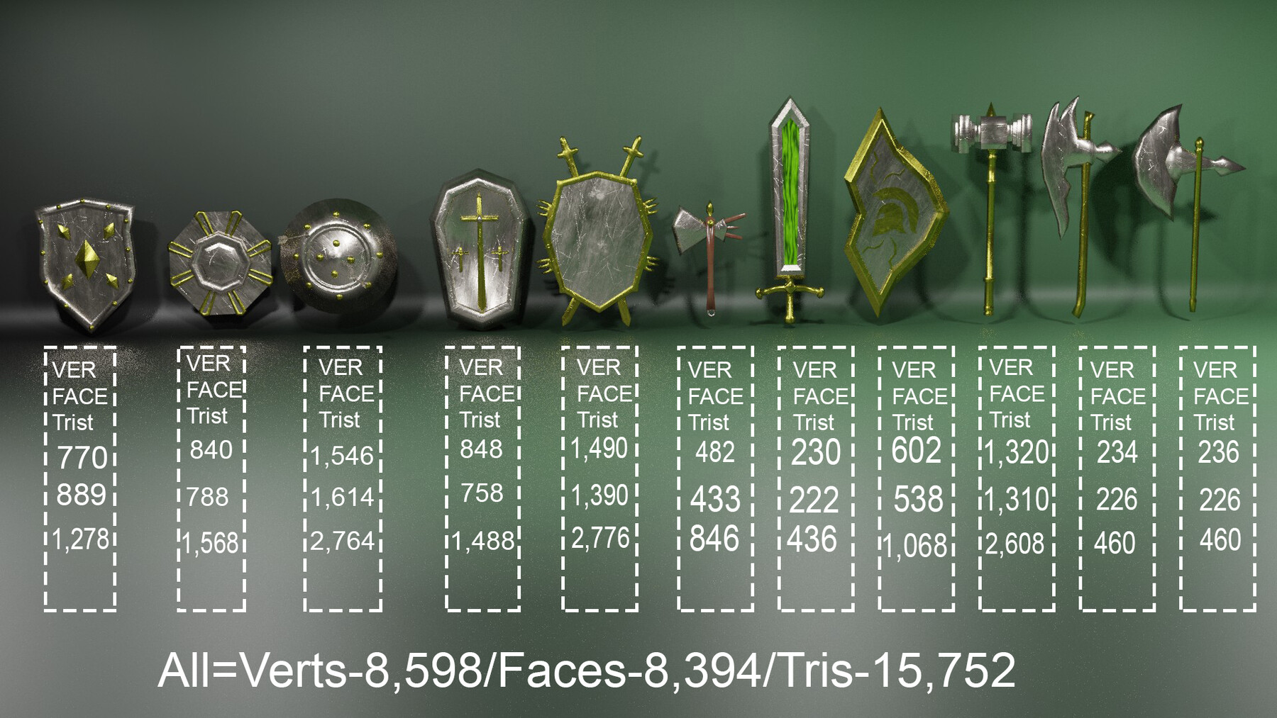 ArtStation - Low-Poly Historical weapons Pack | Game Assets