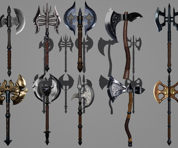 ArtStation - Axe Pack01 ! | Game Assets