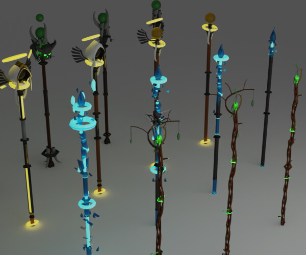 ArtStation - Staves for your project. | Game Assets