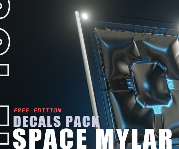ArtStation - [FREE] Scifi space mylar decals pack | Resources