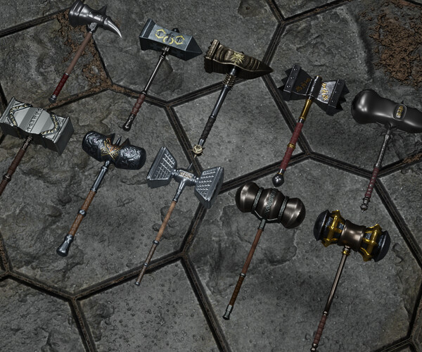 ArtStation - Hammer Pack 01 ! | Game Assets