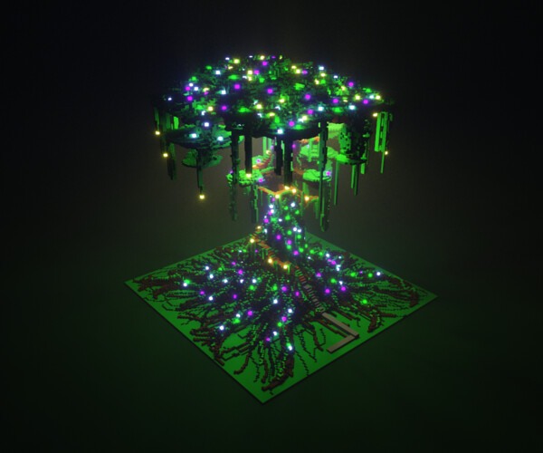 ArtStation - voxel tree | Game Assets