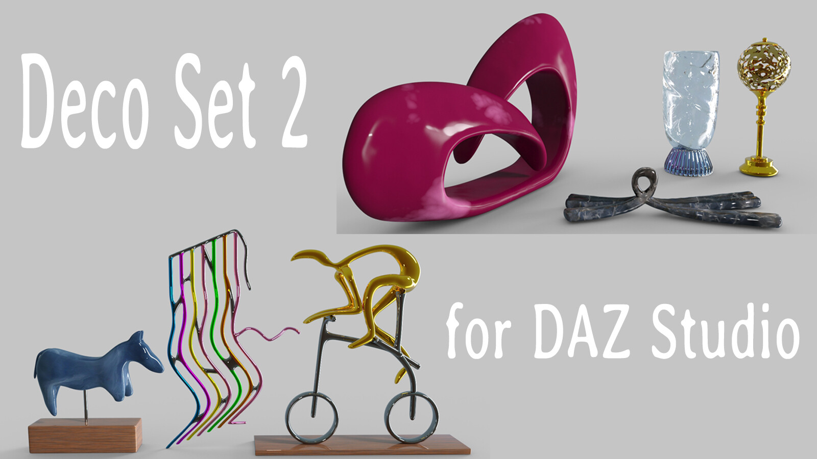 ArtStation - Deco Set 2 for DAZ Studio | Resources