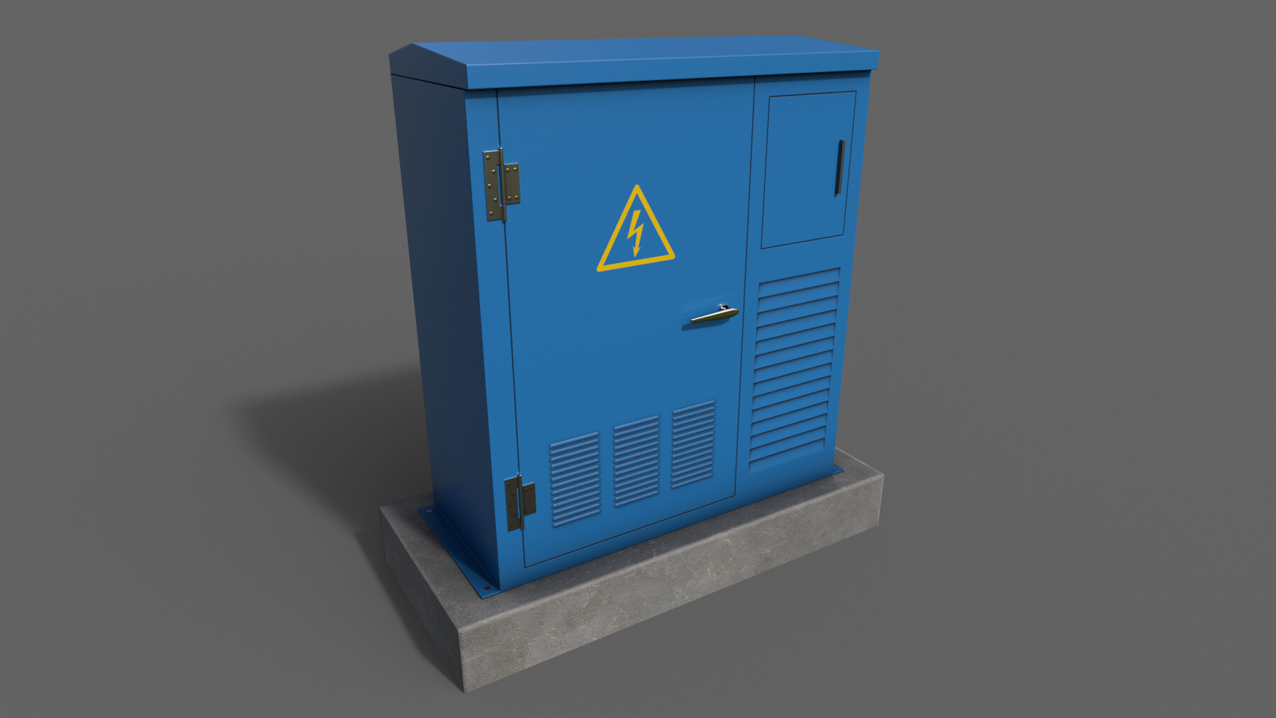 ArtStation - PBR Electric Box Blue | Game Assets
