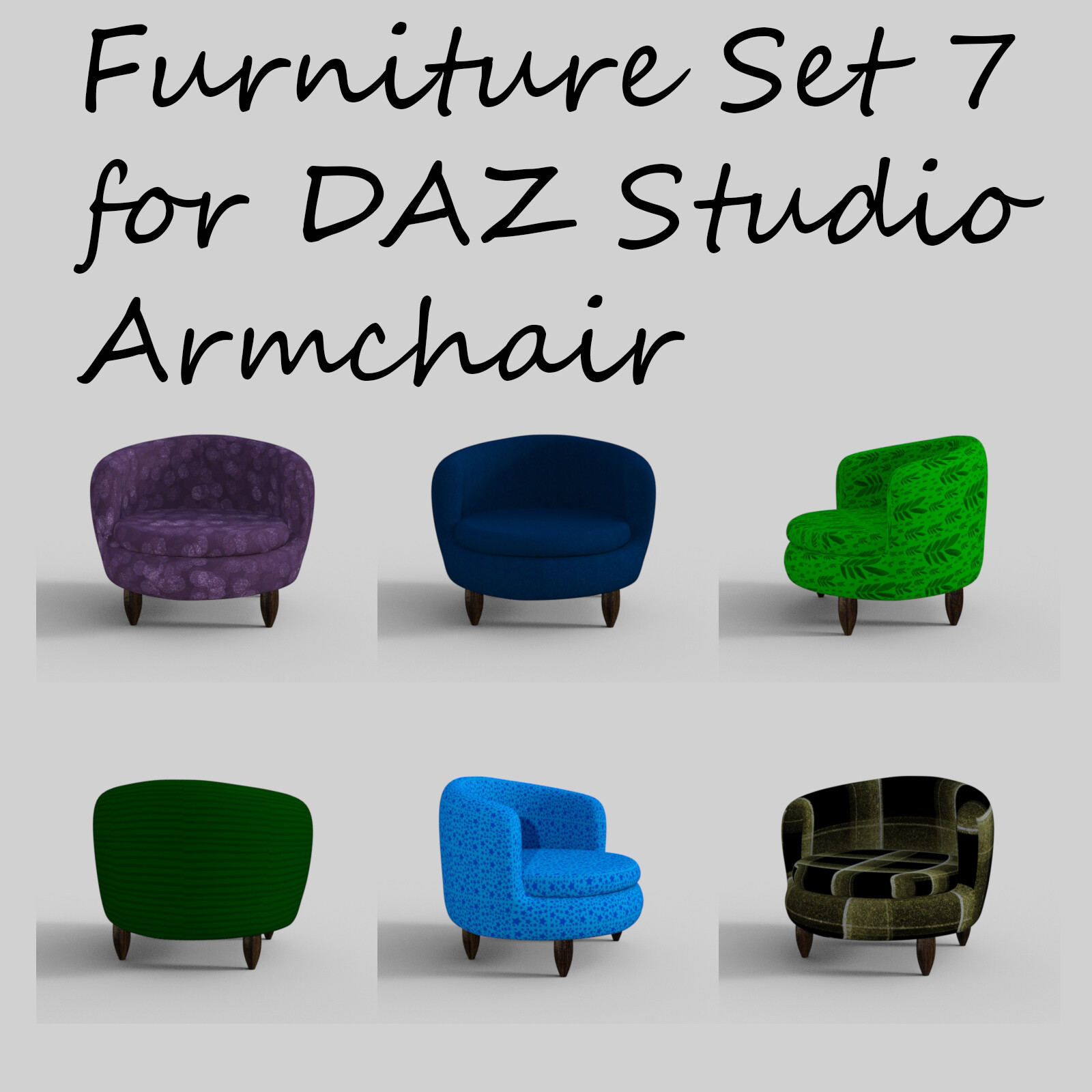 ArtStation - Furniture Set 7 for DAZ Studio | Resources