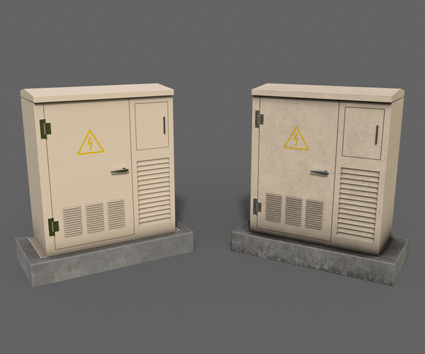 ArtStation - PBR Electric Box White2 | Game Assets