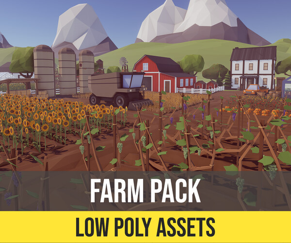ArtStation - Low Poly Farm Pack - Asset for Unity 3D, Map and Models | Game Assets