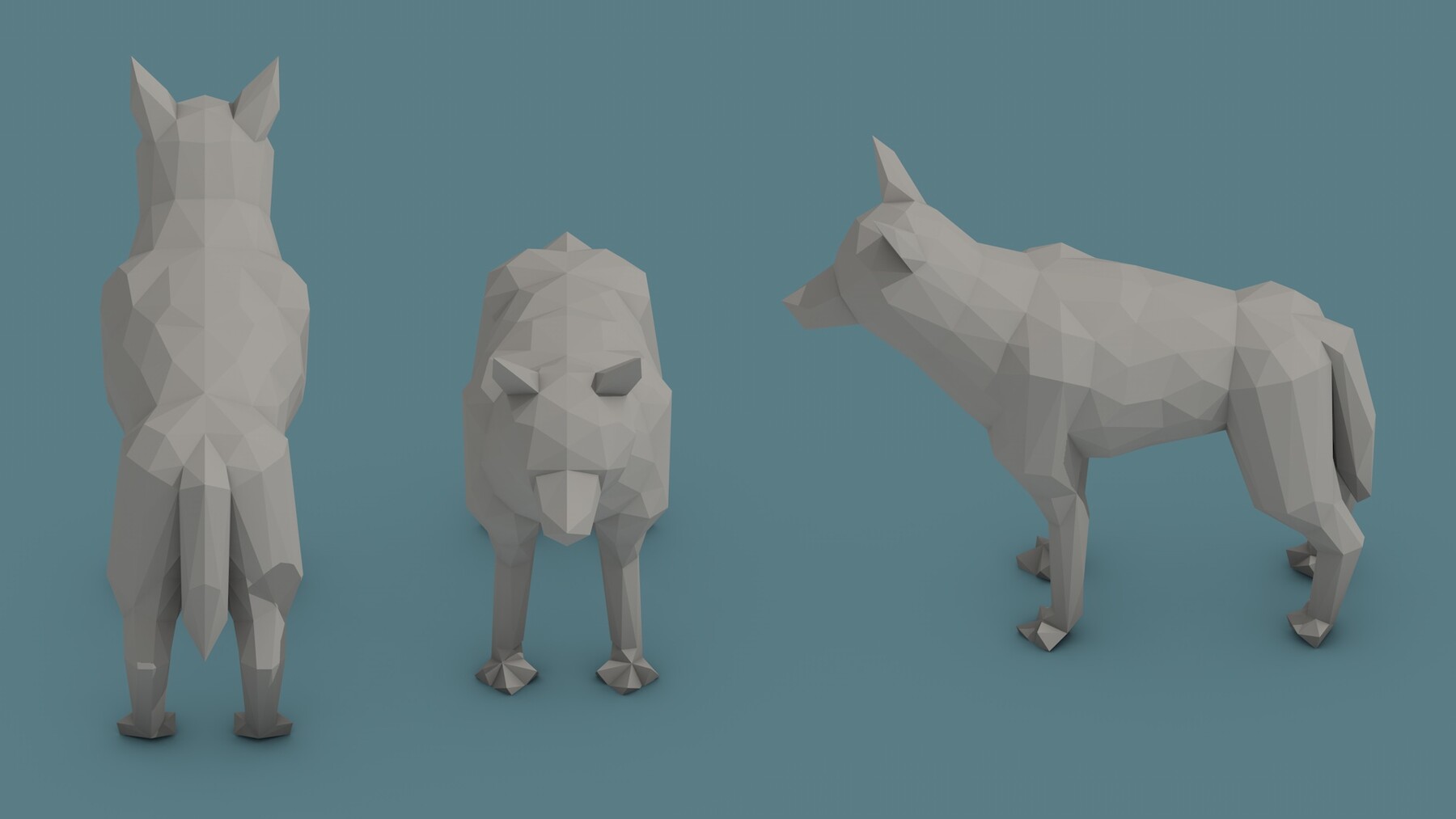 ArtStation - Low Poly Animal Isometric Icon Pack 01 | Game Assets