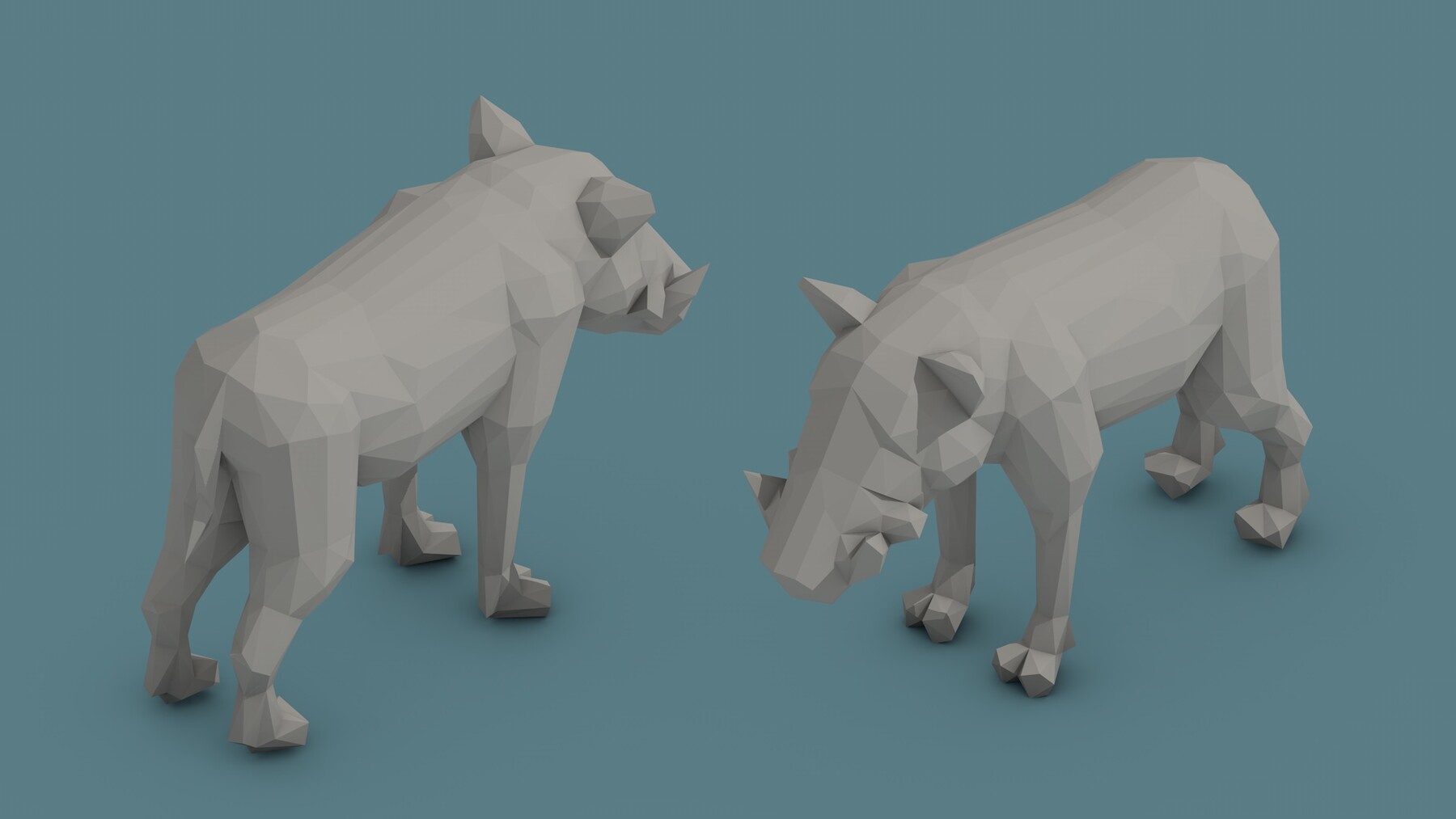 ArtStation - Low Poly Animal Isometric Icon Pack 01 | Game Assets