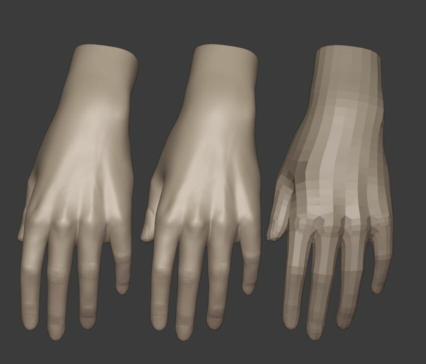 ArtStation - Hand Basemesh | Resources