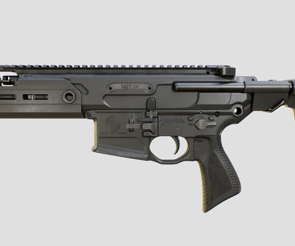 ArtStation - Sig Sauer MCX Rattler PDW Rifle | Game Assets