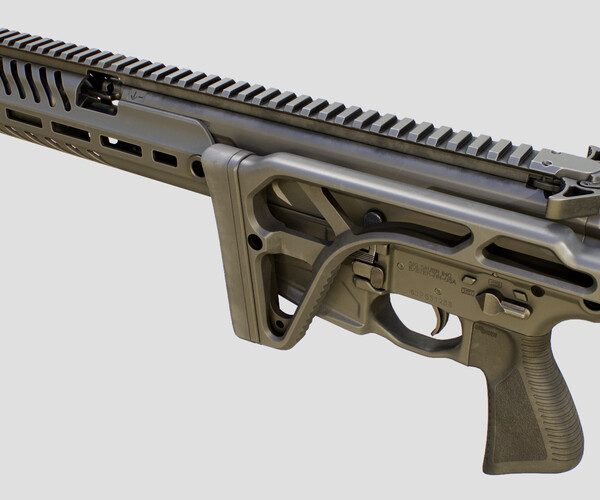 ArtStation - Sig Sauer MCX Rattler PDW Rifle | Game Assets