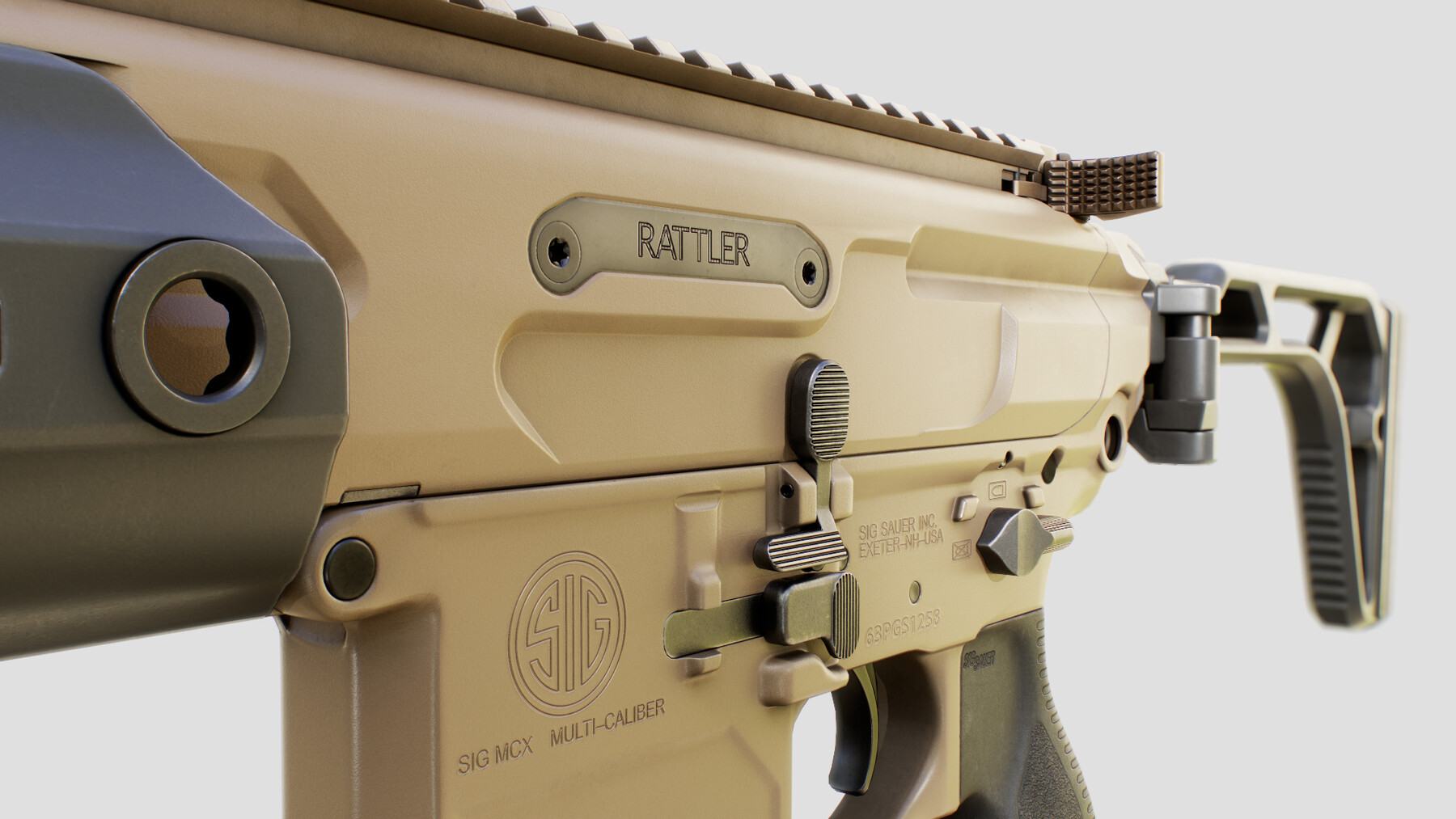 ArtStation - Sig Sauer MCX Rattler PDW Rifle | Game Assets