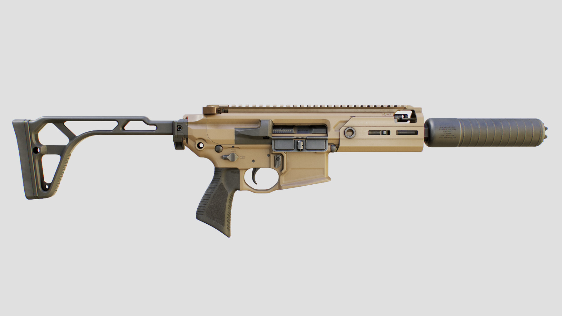 ArtStation - Sig Sauer MCX Rattler PDW Rifle | Game Assets