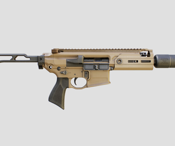 ArtStation - Sig Sauer MCX Rattler PDW Rifle | Game Assets