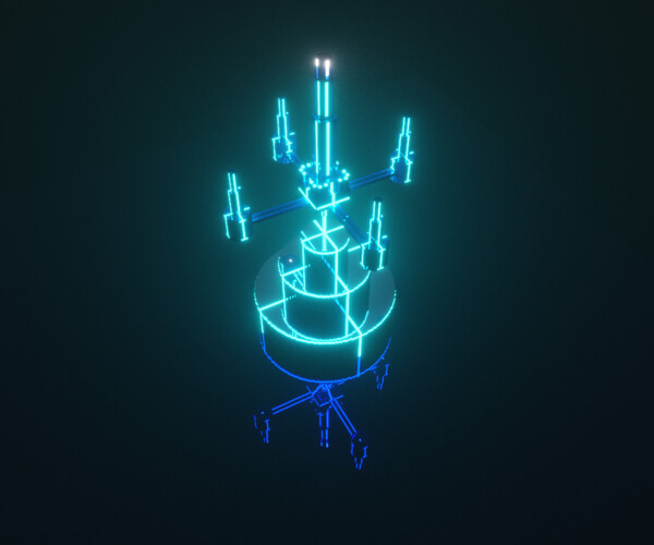 ArtStation - 3d voxel lighthouse in dark | Game Assets