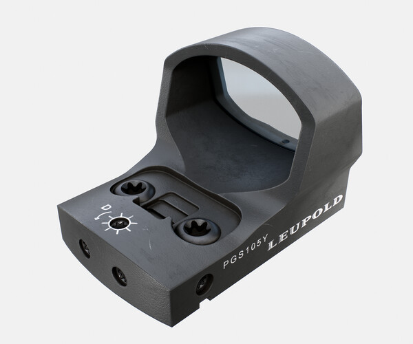 ArtStation - Leupold DeltaPoint Micro Red Dot Sight | Game Assets