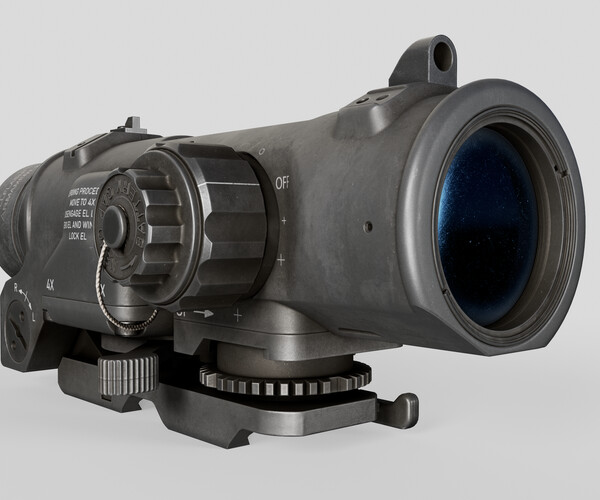 ArtStation - Elcan SpecterDR Combat Sight | Game Assets