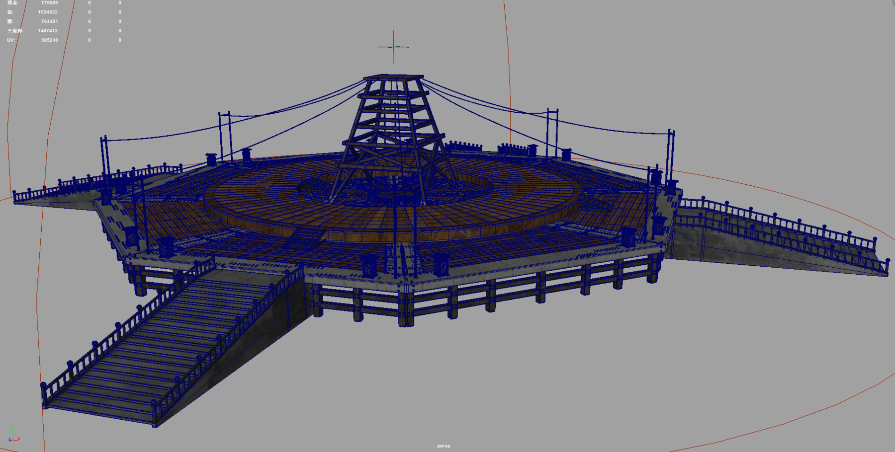 ArtStation - Chinese style ancient architecture Sacrifice table ...