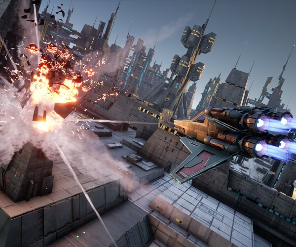 ArtStation - Amazing Sci-Fi Environment and Flying UE4 | Game Assets