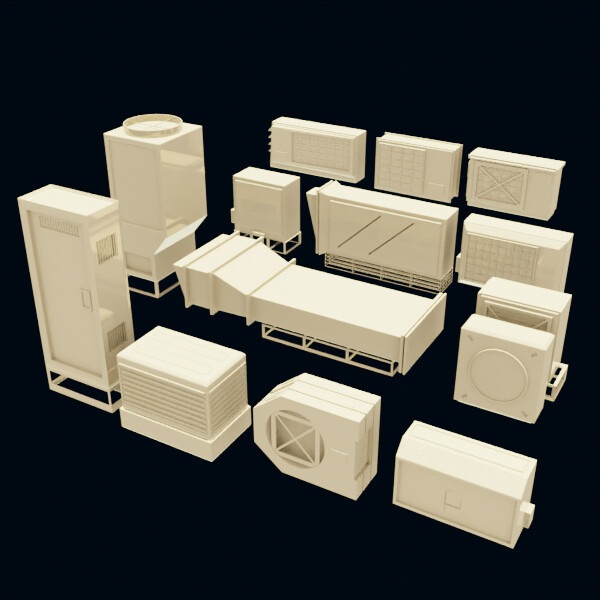 ArtStation - AC Units Base Models #1 | Resources