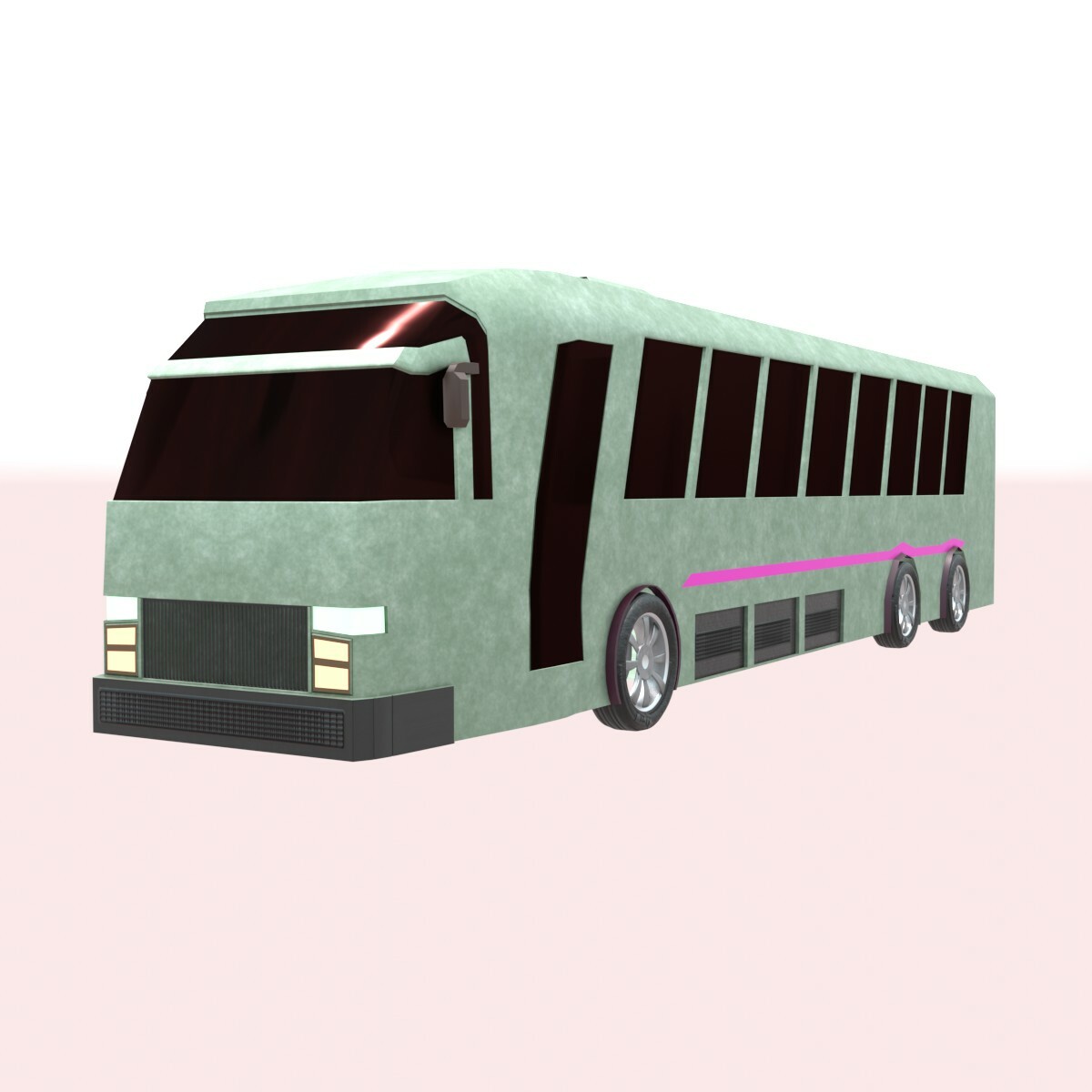 ArtStation - Bus 3D low-Poly Model | Resources