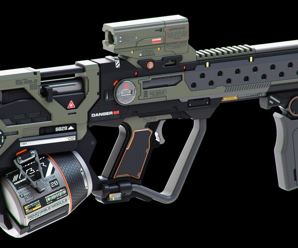 ArtStation - Sci-Fi Rifles Set / Kitbash | Resources