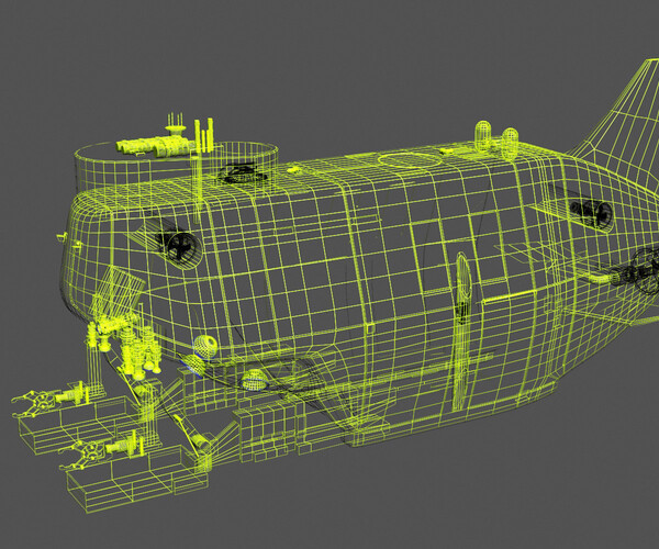 ArtStation - Shinkai sub 3d model | Resources