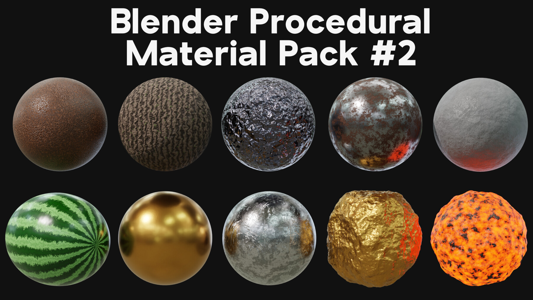 Ryan King - Blender Procedural Material Pack #2