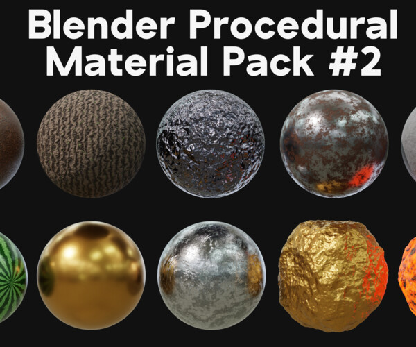 ArtStation - Blender Procedural Material Pack #2 | Resources