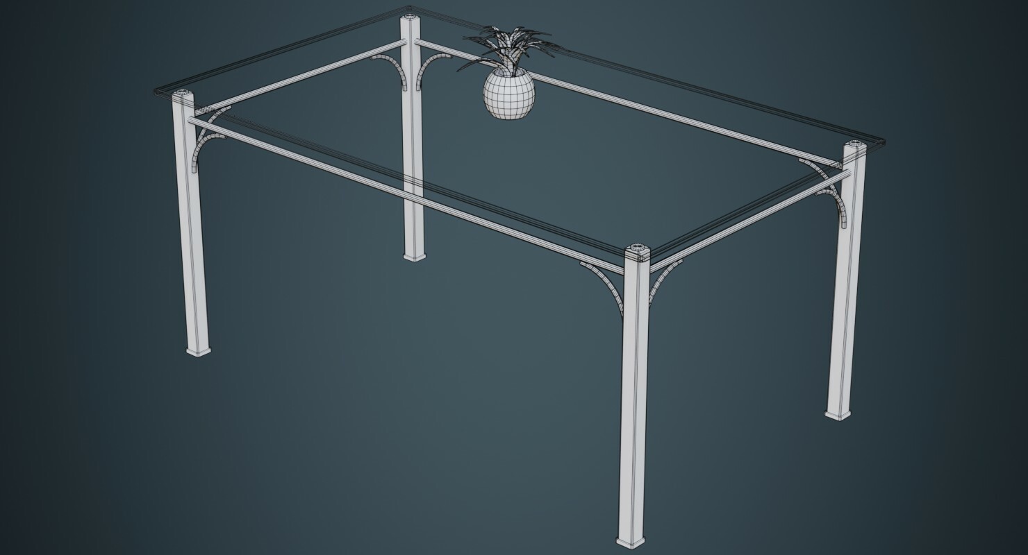 ArtStation - Glass Table 1A | Game Assets