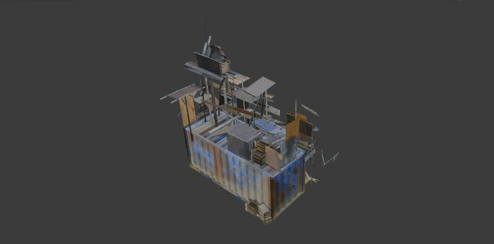 ArtStation - Post Apocalyptic Kitbash - (UNREAL, FBX, BLEND) Houses ...