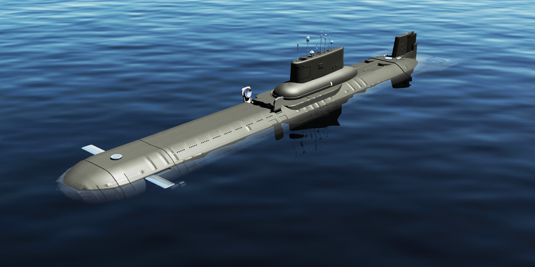 ArtStation - 3D model of the Akula Typhoon sub | Resources