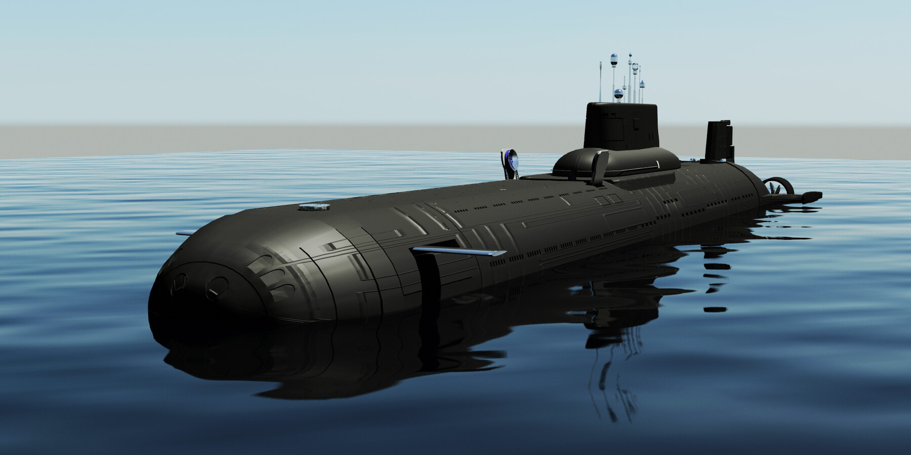 ArtStation - 3D model of the Akula Typhoon sub | Resources